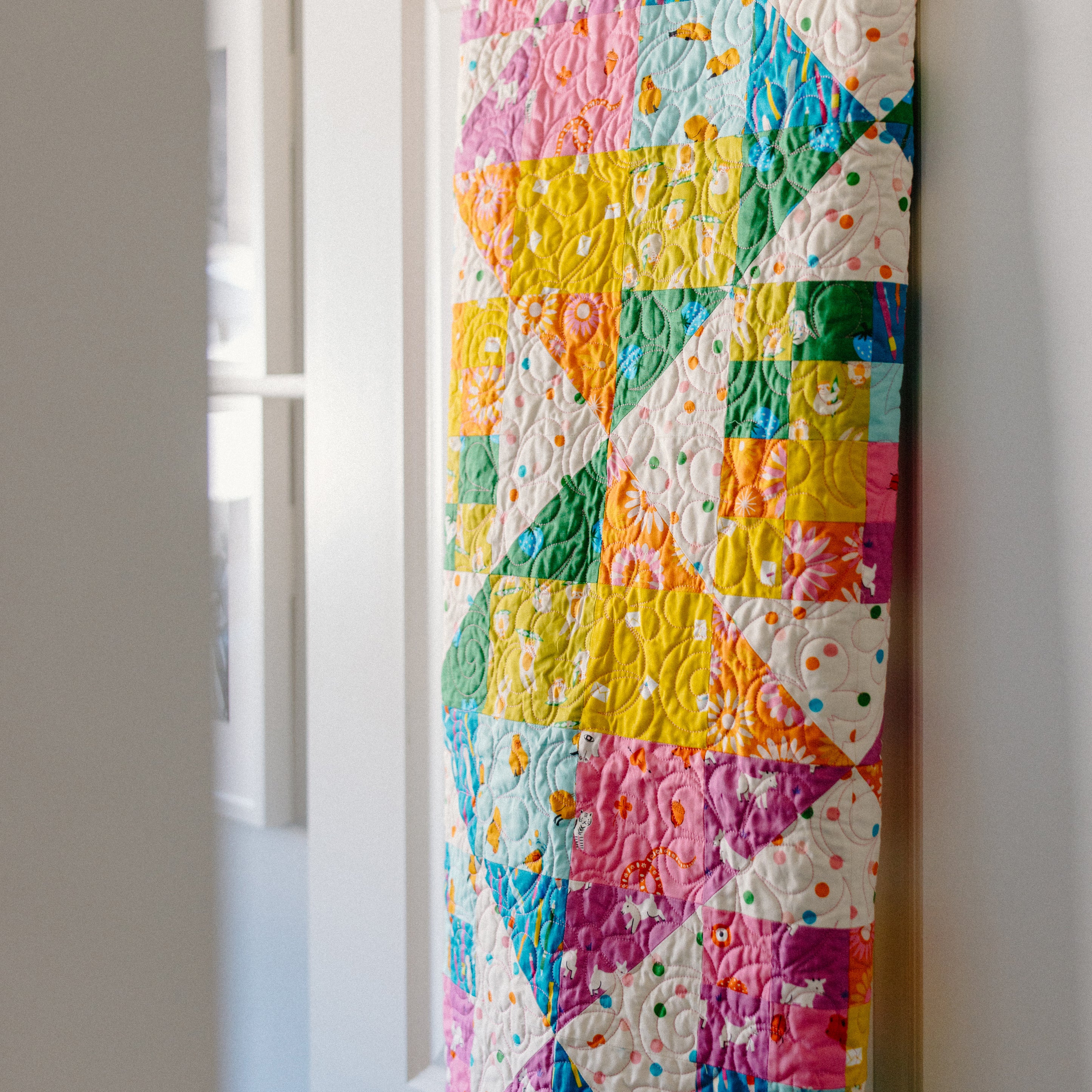 Gingham Floral Quilt Pattern – Mommy and Me Quilt Co